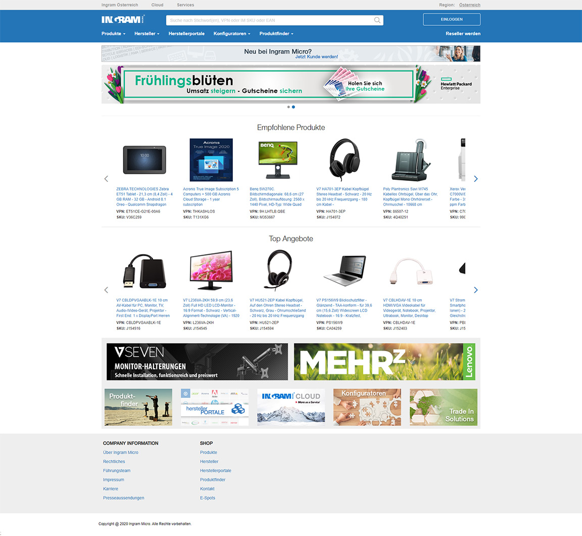 Der neuer Webshop von INGRAM MICRO | Ingram Micro Schweiz